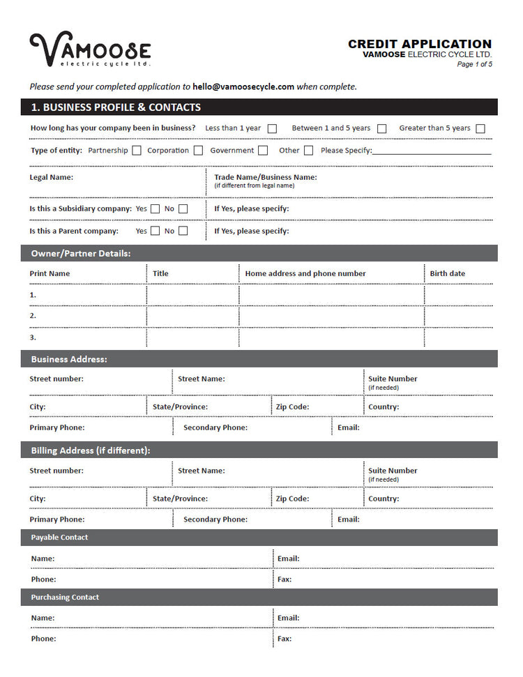 Distribution – Vamoose Electric Cycle Ltd.